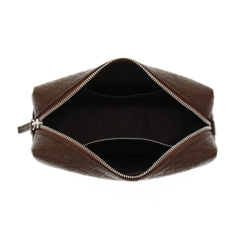 JOSEPH CROCODILE - Crocodile leather toiletry bag, handmade in Italy ...